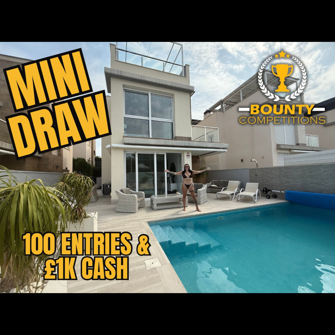🇪🇸MINI DRAW – 100 ENTRIES & £1K CASH #3 – Bounty Competitions